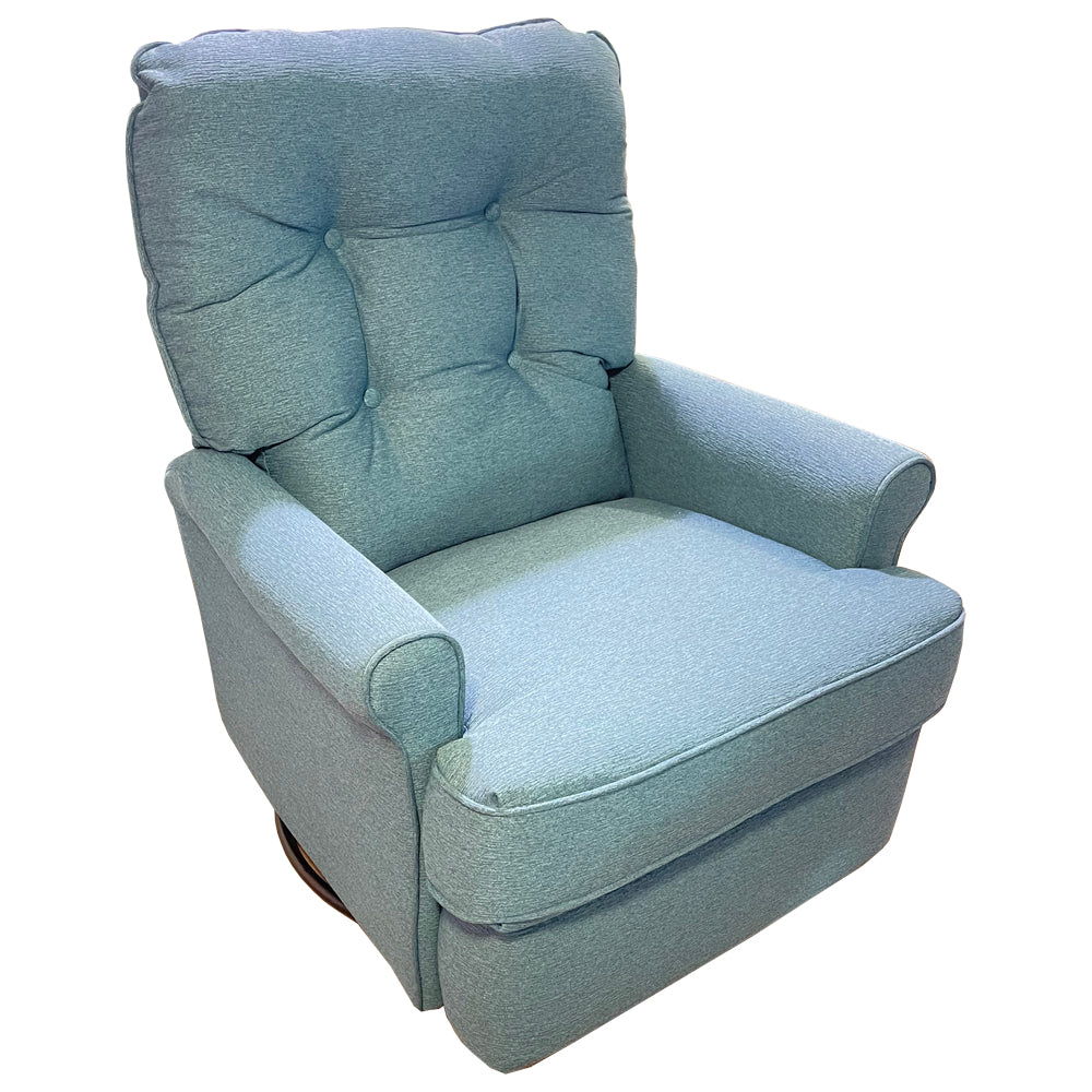 Oceanic Teal Swivel Glider Recliner – ShoreDecor