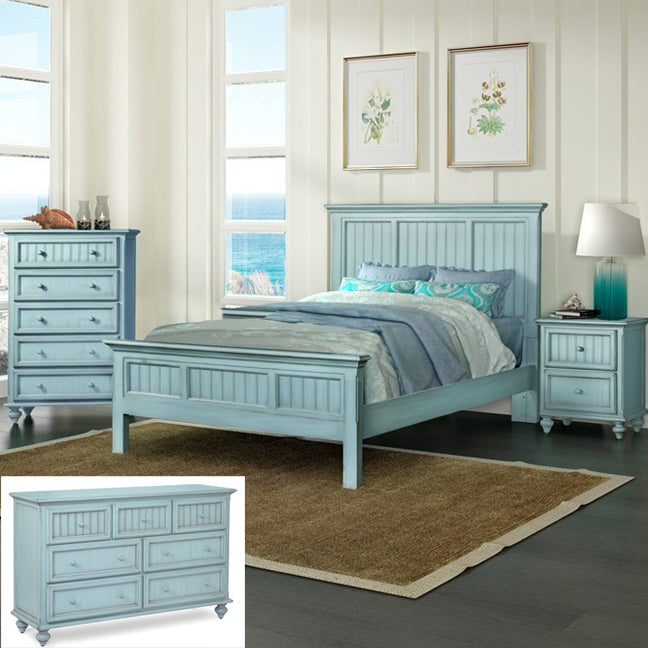 Isla Bedoom Collection in Blue – ShoreDecor