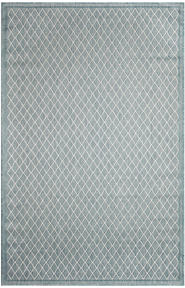 7.10 x 9.10 Diamonds Aqua Indoor/ Outdoor Rug – ShoreDecor